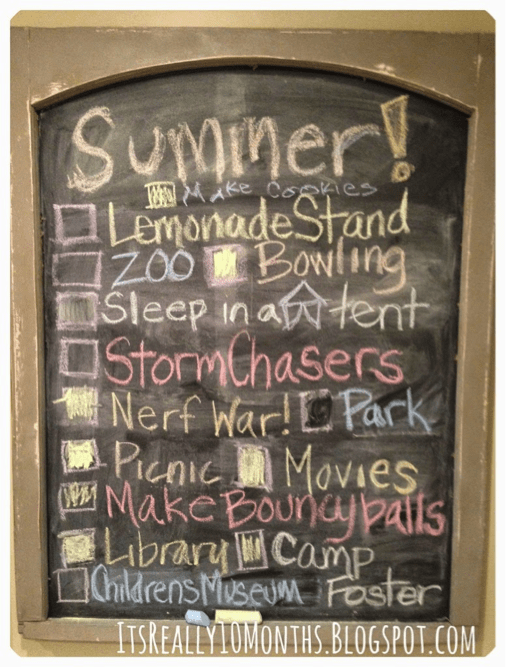 The Best Kids' Summer To Do List EVER.