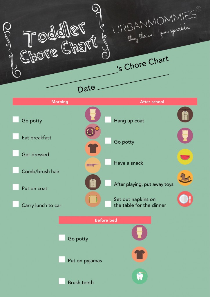 Toddler Chore Chart - Urban Mommies